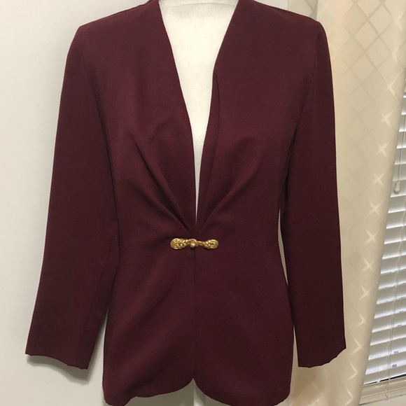 Vintage | Other | Vintage Burgundywine Colored Secretary Suit | Poshmark